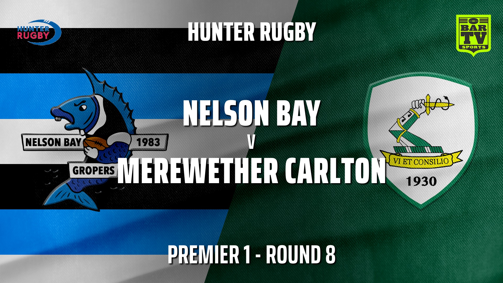 VIDEO: HRU Round 8 - Premier 1 - Nelson Bay Gropers v Merewether Carlton