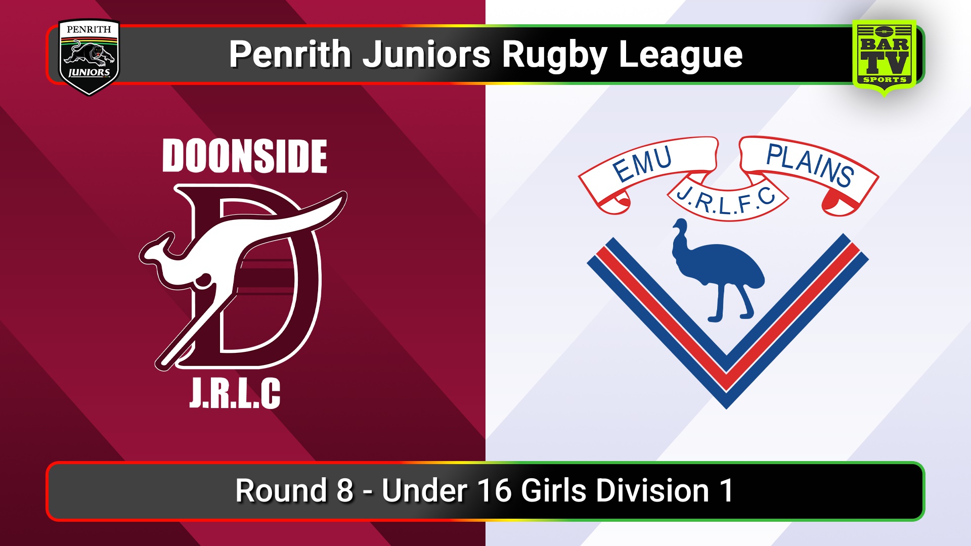 Penrith & District Junior Rugby League Round 8 - Under 16 Girls ...